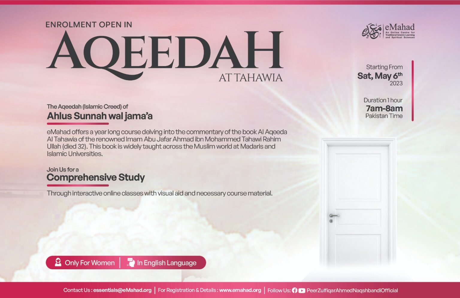 Al Aqeeda At-Tahawia (Women Only) In English 2023 – eMahad